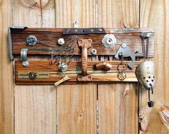 Reclaimed metal art | Etsy