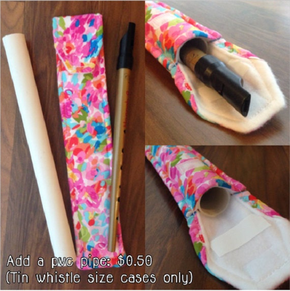 Add a PVC pipe to your tin whistle case penny whistle cover
