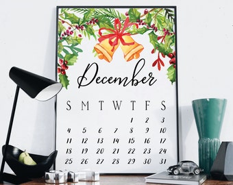 December calendar | Etsy
