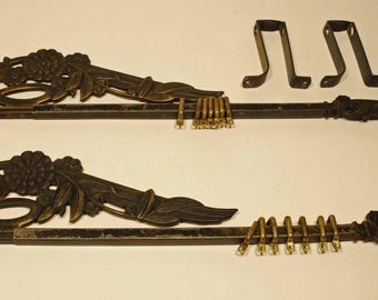 Antique curtain rod | Etsy