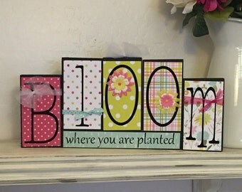 Bloom where you are planted | Etsy