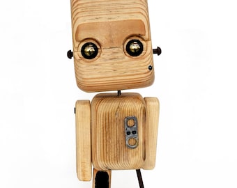 Wood robot | Etsy