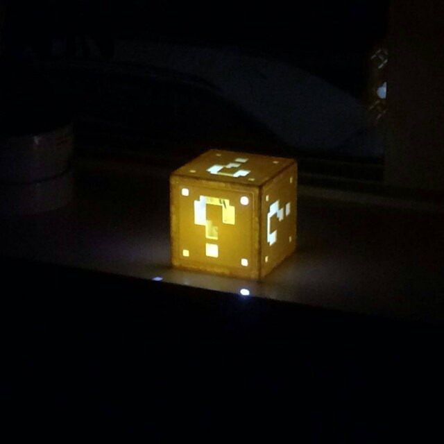 MineCraft Ore inspired Light Box cube