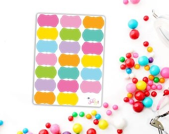 Kraft Paper Labels CLIP ART SET 16 vintage labels frames tags