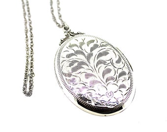 Solid silver locket | Etsy