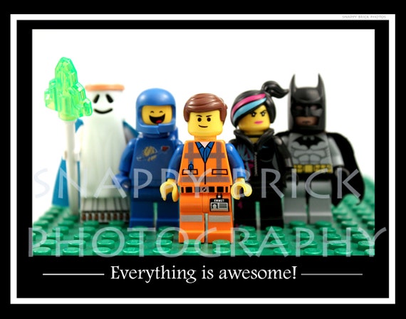 Items similar to Everything is Awesome LEGO® Printable Photo - Digital ...