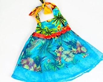 Girls hawaiian dress | Etsy