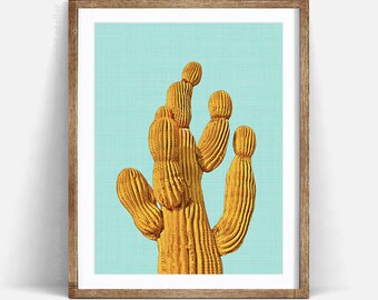 Desert cactus print | Etsy