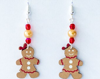 Gingerbread earrings | Etsy