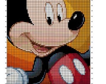 Items similar to Mickey Mouse Cross Stitch Chart Pattern ONLY on Etsy