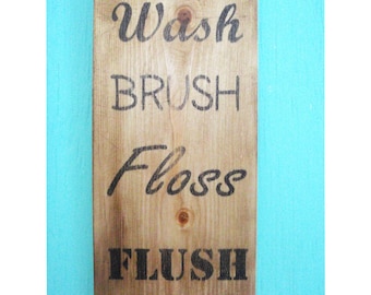 Flush sign | Etsy