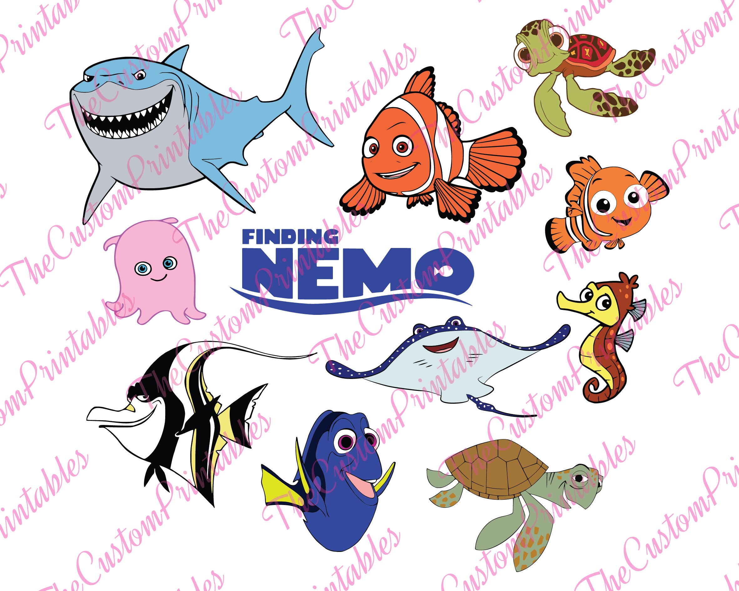 FINDING NEMO Svg Cut File Vector Cricut Files Silhouette