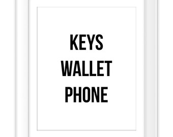 Keys phone wallet | Etsy