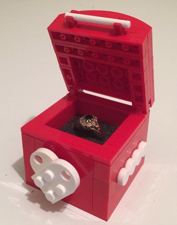 LEGO Wedding Ring Box Wedding Ring Valentine Ring Engagement
