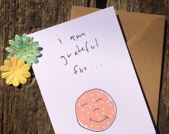 Grateful card | Etsy