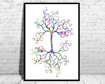 Unique tree of life poster related items | Etsy
