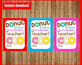 Donut thank you | Etsy