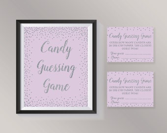 Candy guess game | Etsy