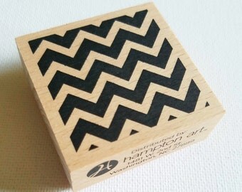 Chevron rubber stamp | Etsy