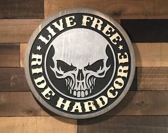 Harley davidson sign | Etsy
