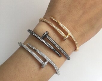 Nail bracelet | Etsy