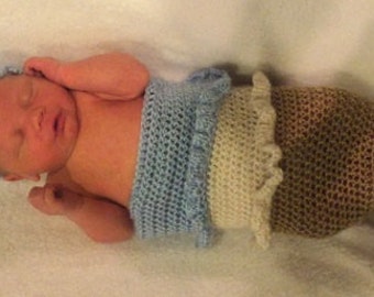 Items similar to Ice Cream Cone Baby Hat - Blue on Etsy