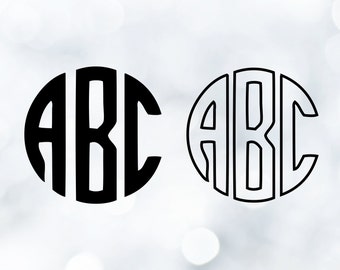 Monogram letters | Etsy