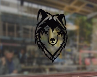 Wolf wall decal | Etsy