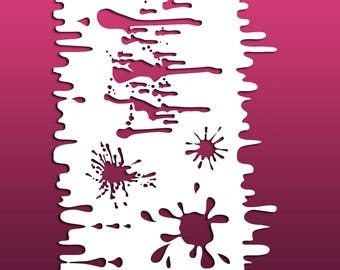Splatter stencil | Etsy