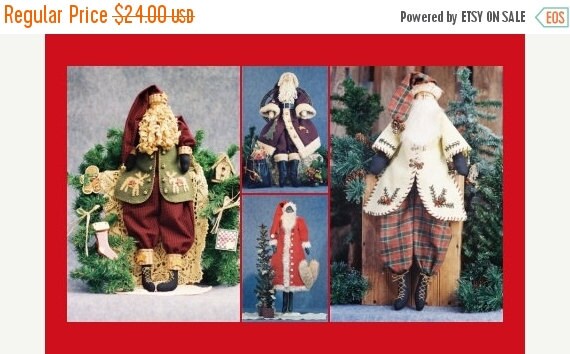 Mailed Special Santa Collection of Cloth Doll by FruitfullHands
