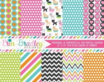 Unique scrapbook paper cat related items | Etsy