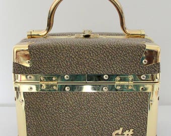 Leather train case | Etsy