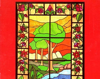 Stained glass fabric | Etsy