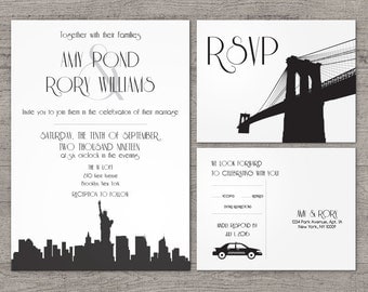 City invitation | Etsy