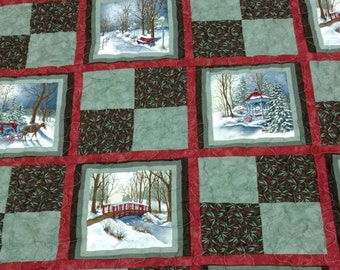 Town square quilt | Etsy