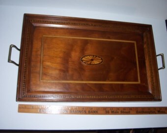Inlaid wood tray | Etsy