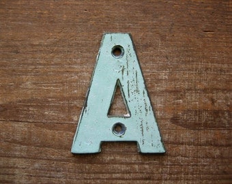 Small metal letters | Etsy