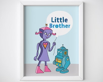 Robot sister | Etsy
