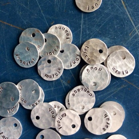 Hand-Stamped Charms Tags Labels & Custom Gifts by ancypants