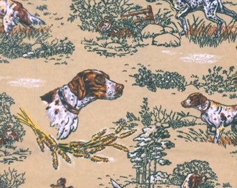 Hunting dog fabric | Etsy