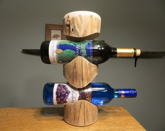 Log wine rack | Etsy