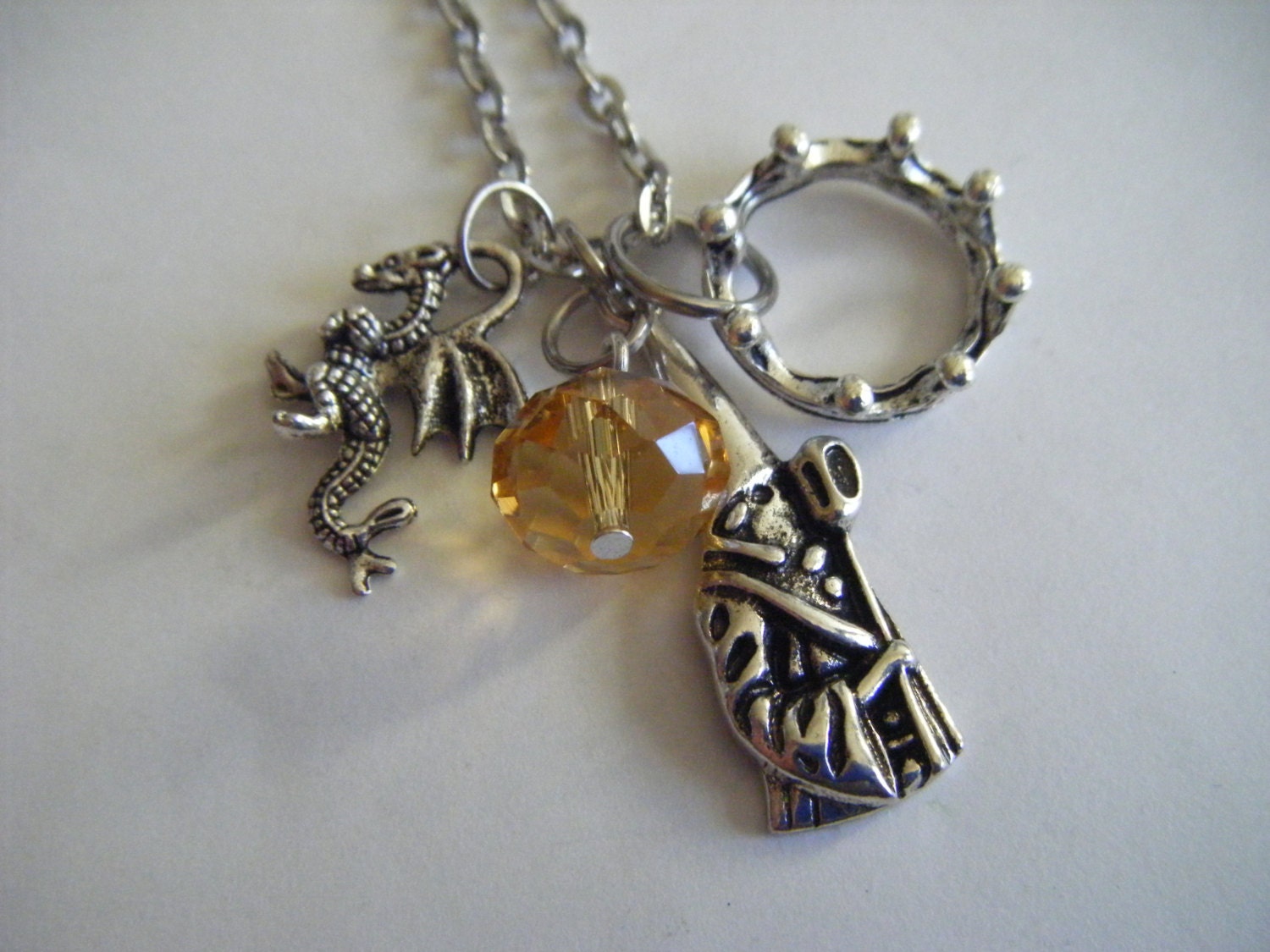 MERLIN bbc tv Series King Arthur Camelot Necklace Hand Made in