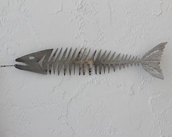 Metal fish art | Etsy