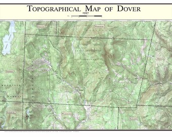 Reproductions of charming historical maps by Oldmap on Etsy