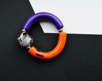 Tribal inspired bold colorful statement jewelry. by IKKX on Etsy