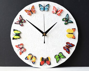 Butterfly clock | Etsy