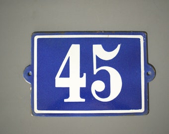 Enamel house numbers | Etsy