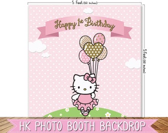 Hello kitty photo booth prop | Etsy