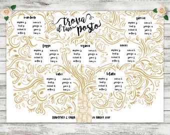 Tree seating chart | Etsy