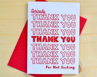Sarcastic thank you | Etsy